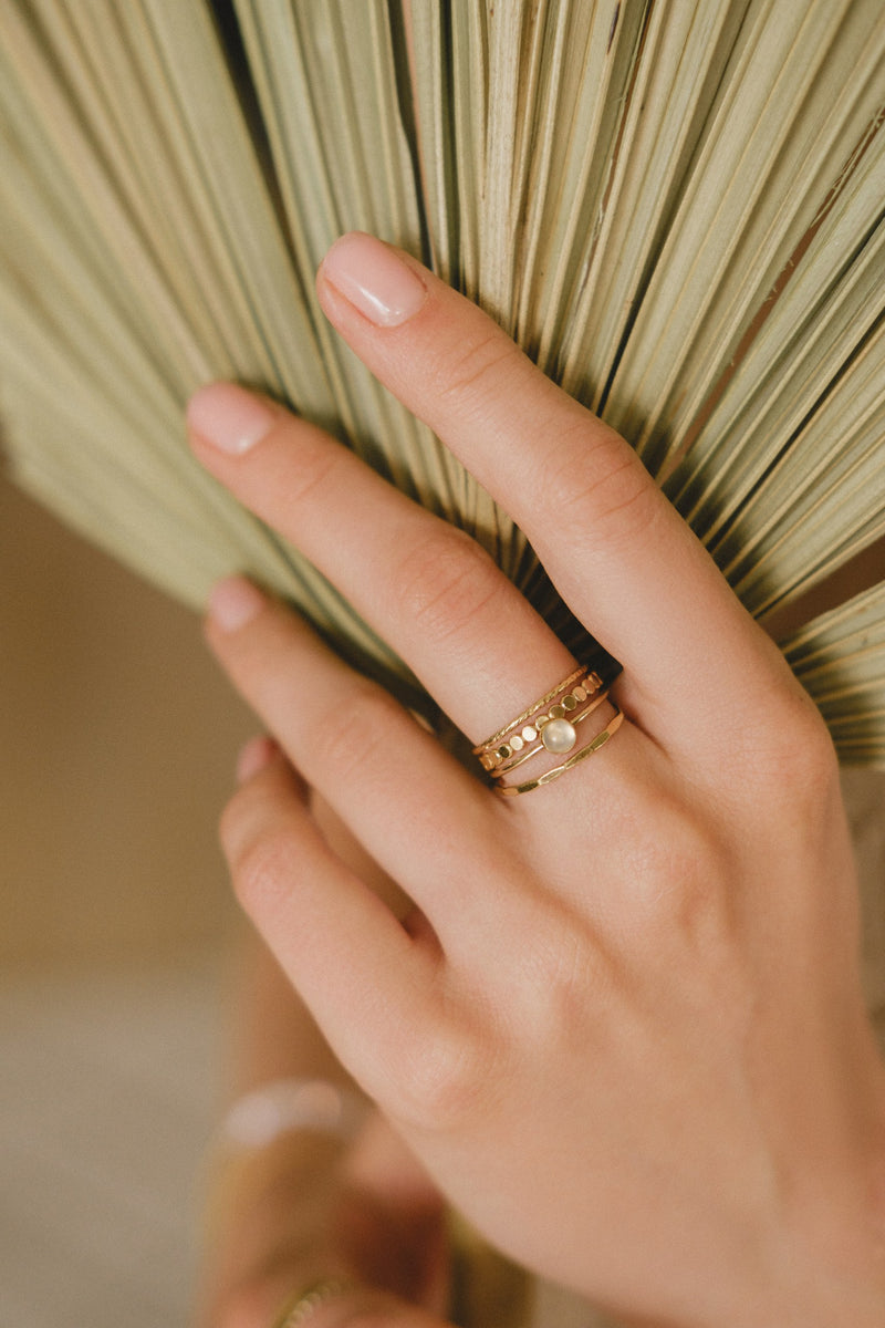 14k Gold Filled Ring Stack | Waterproof Jewellery | ZOAJE – Zoaje