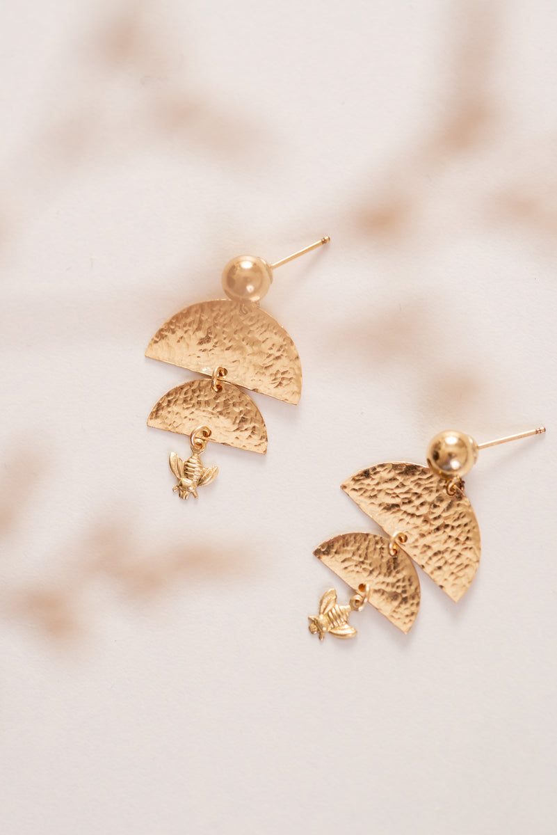 14k Gold Filled Dainty Drop Earrings | Handcrafted | ZOAJE – Zoaje